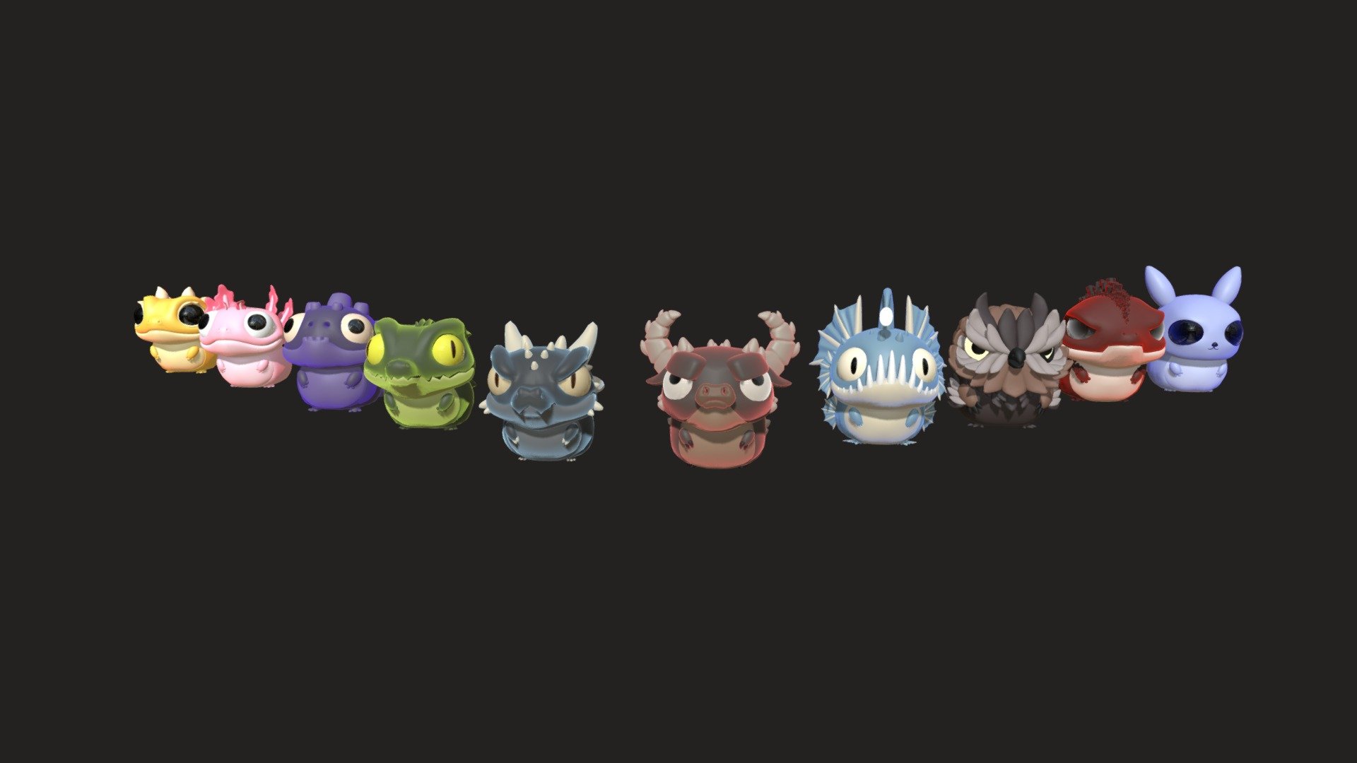 Creature Game Pack - Buy Royalty Free 3D model by Logicgo Infotech ...