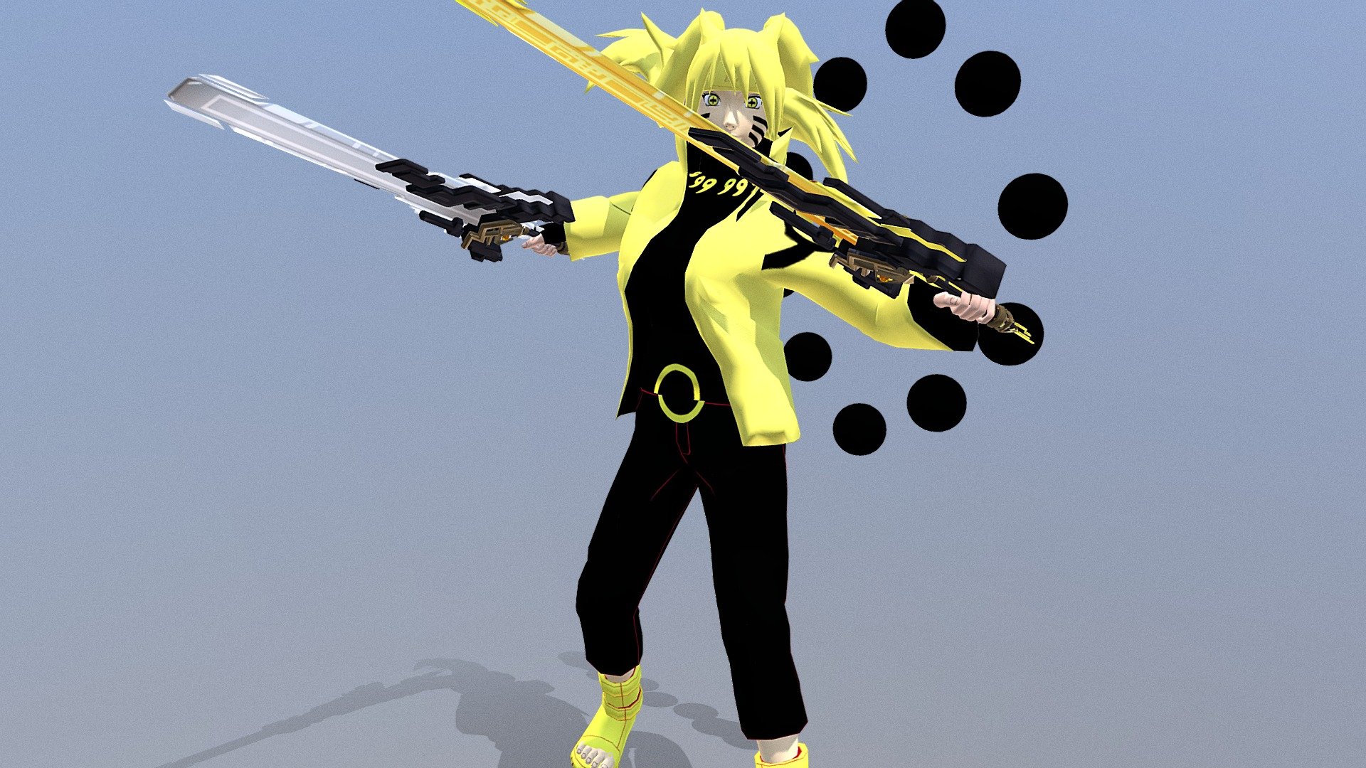 NARATA MMO RPG Six Path Mode JinJushubi form - 3D model by Masashi ...