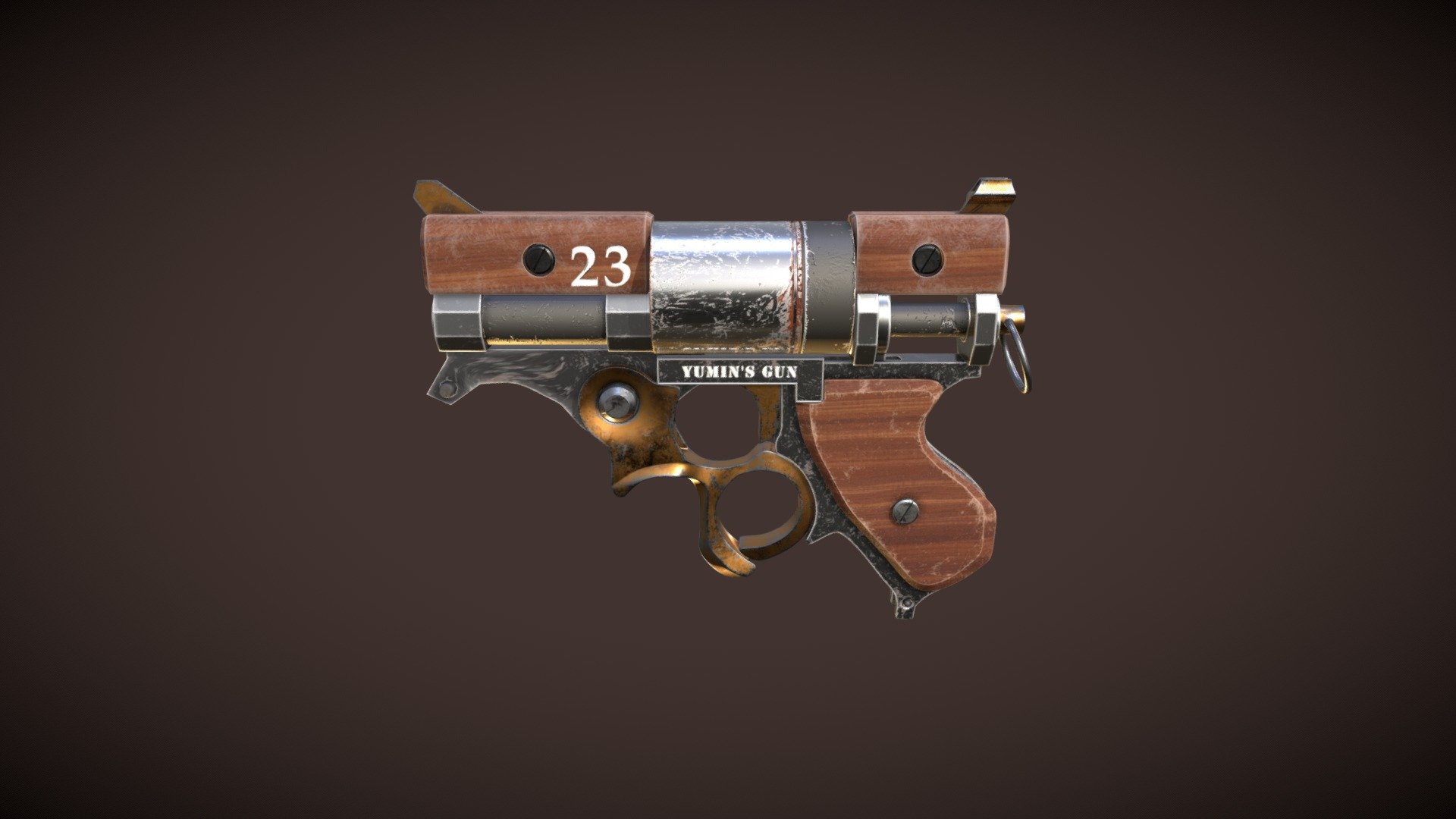 Steam Punk Pistol - 3D model by ohyumin [094956b] - Sketchfab