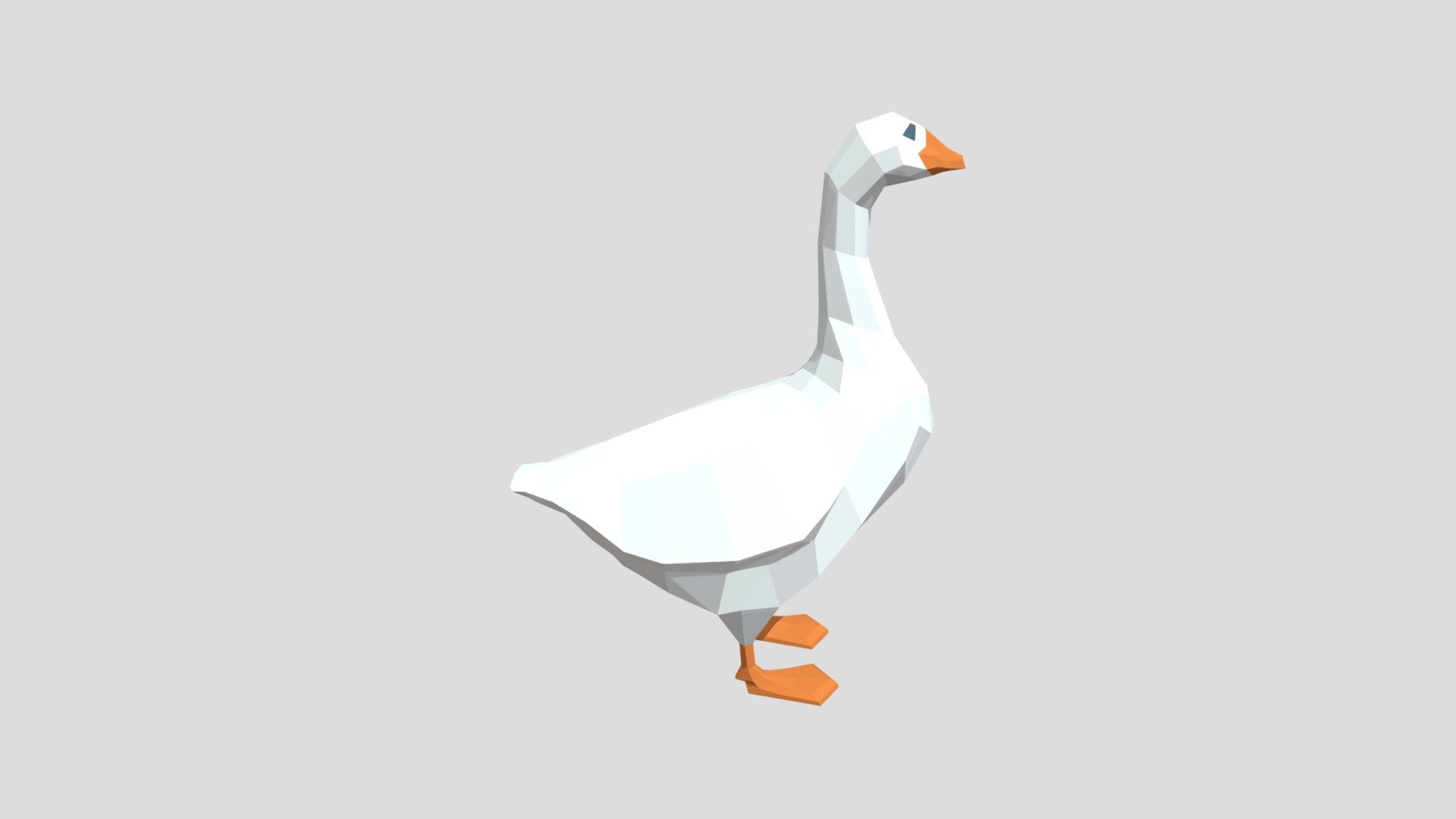 Lowpoly goose - Download Free 3D model by yuma (@yumiwoters) [094a503 ...