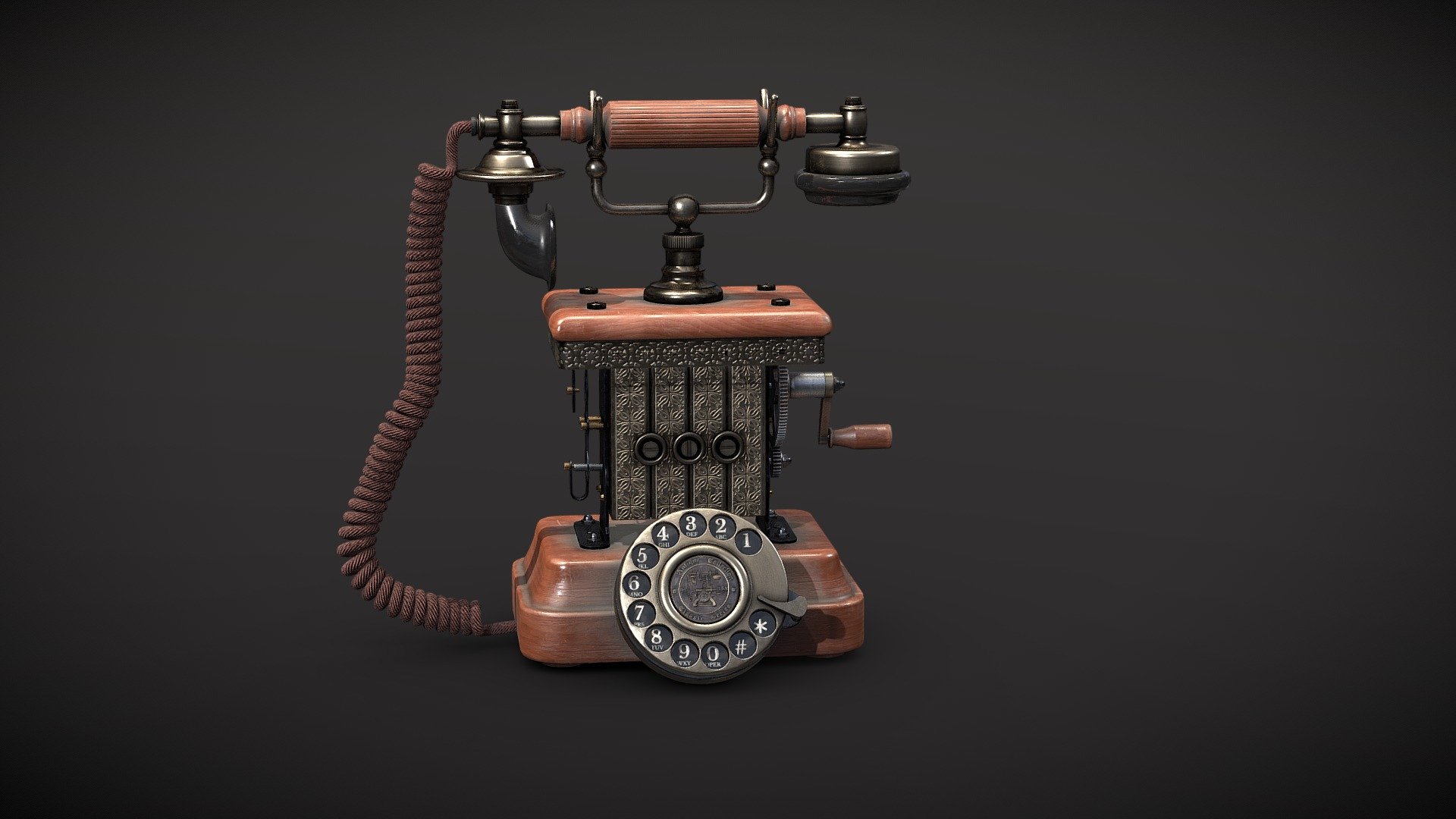 Retro Telephone MP - 3D model by petit100500 [094a614] - Sketchfab