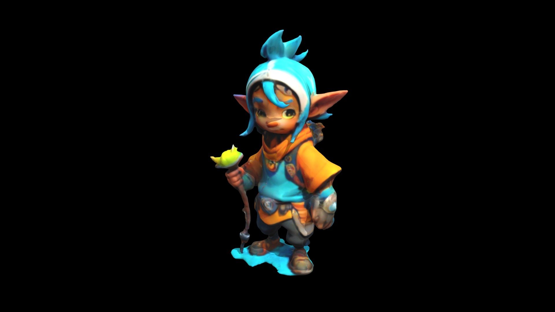 Anime Avatar Anime-style illustration of a young - Download Free 3D ...
