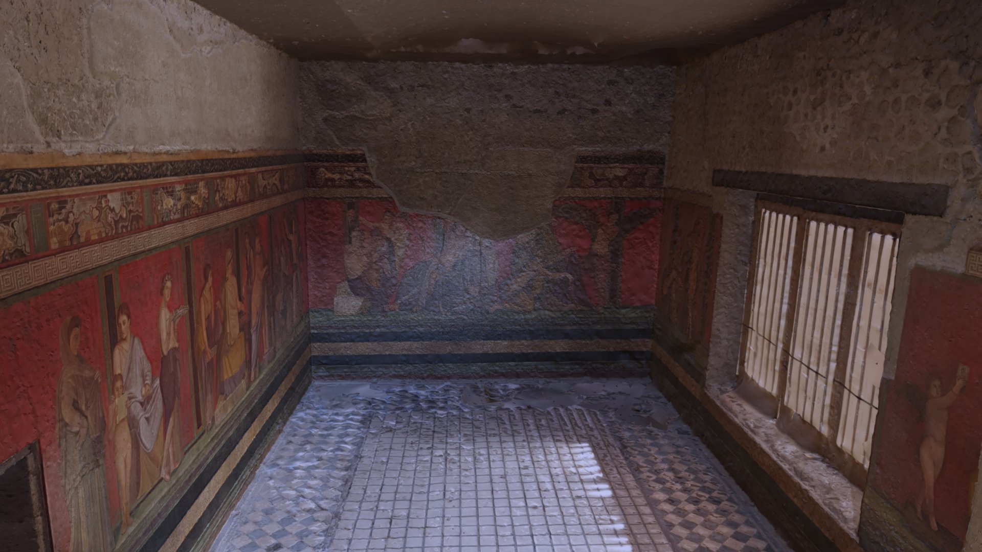 Mystery Villa Room 3, Pompeii - Download Free 3D model by VRAASPProject ...