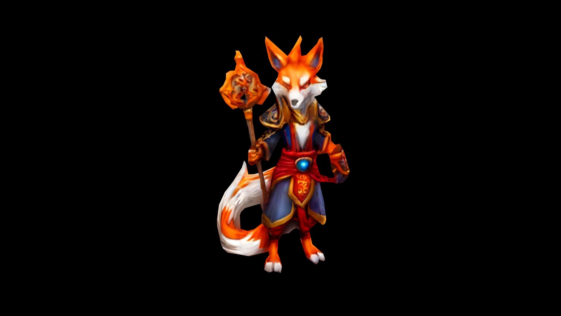 Annotated Image Fox Warrior - Download Free 3D model by klrxyz [0950ebe ...