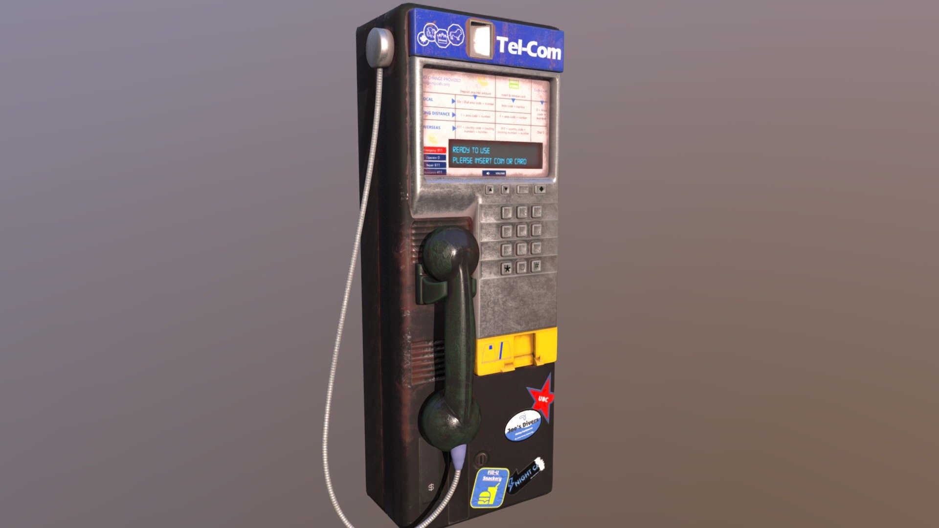 A public payphone - Buy Royalty Free 3D model by Alex Mees (@alexmees ...