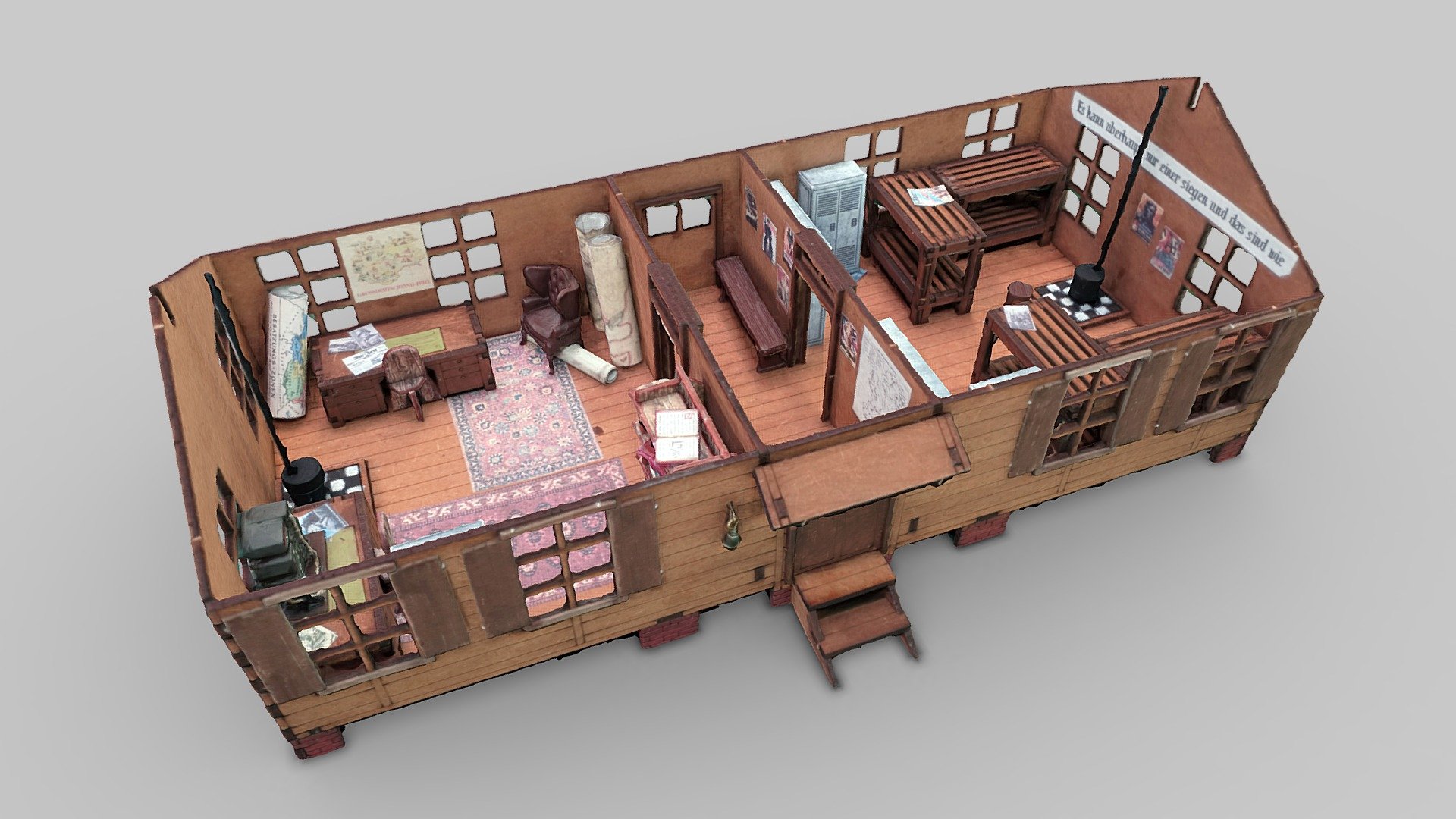 Kommandant Office and Barracks Model - 3D model by artfletch [0952d4e ...