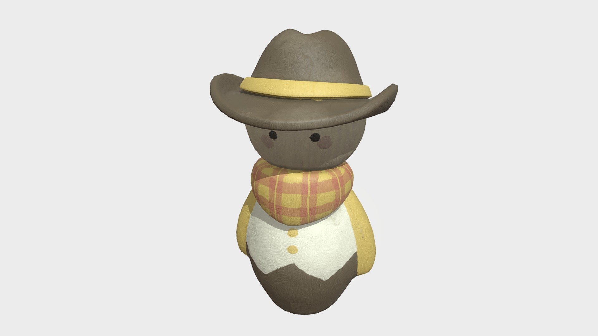 Wood Doll Cowboy - Download Free 3D model by Rachel Barner ...