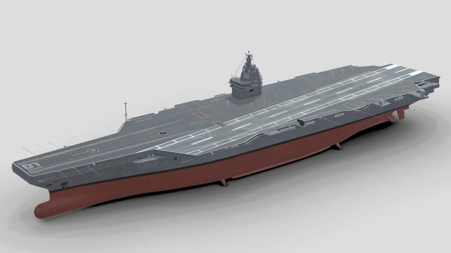 Type-004 Aircraft Carrier - Download Free 3D model by Muhamad Mirza ...