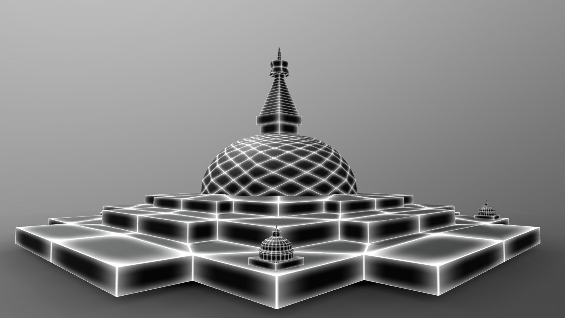 NEON Boudhanath Stupa - Download Free 3D model by 𝔼ℕ𝔼𝔸 𝕃𝔼 𝔽𝕆ℕ𝕊 ...