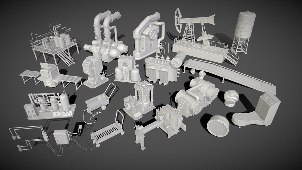 Kitbash - A 3D model collection by James Robbins (@3DTensn) - Sketchfab