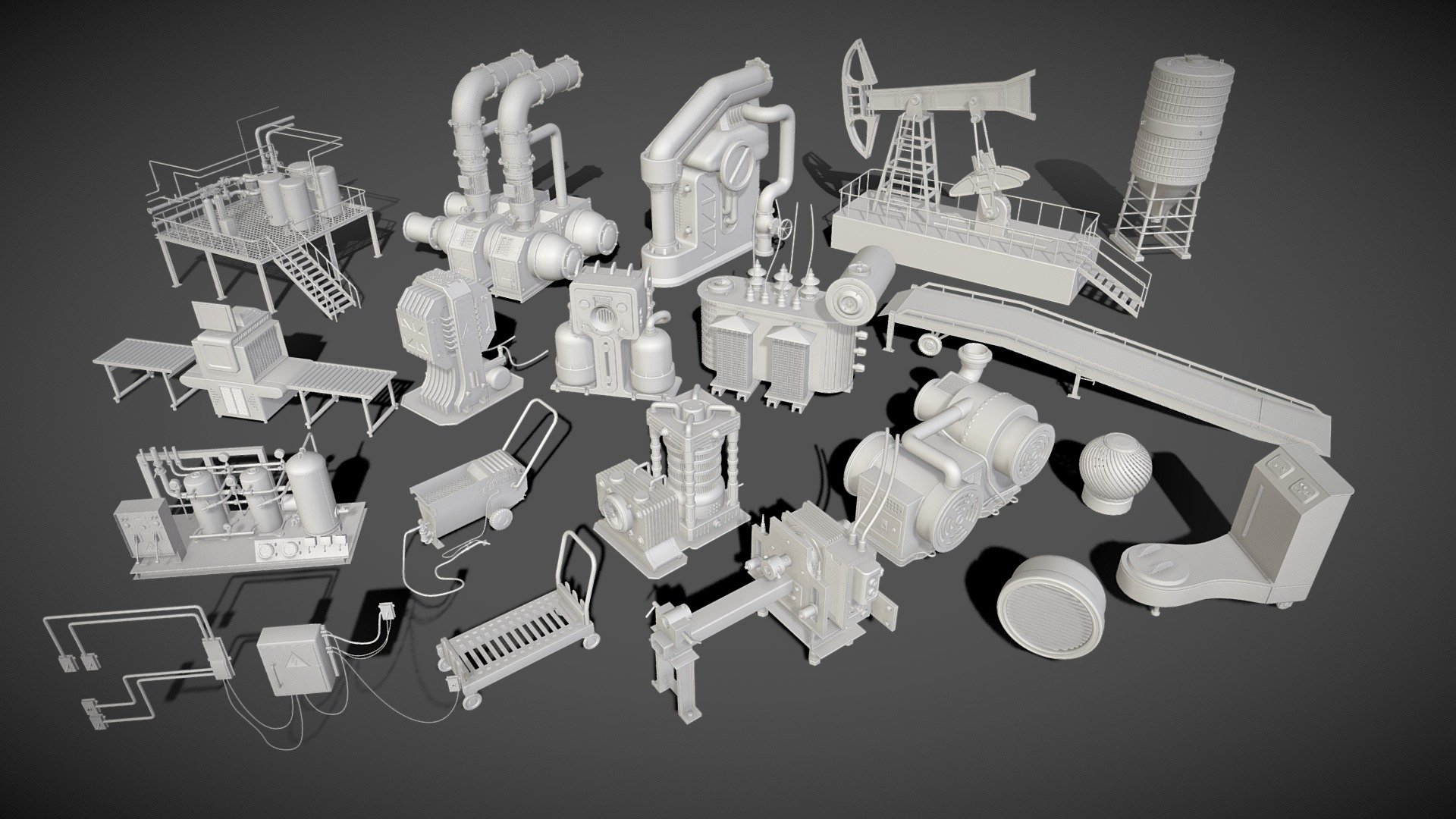 Factory Units 7 - 20 pieces - 3D model by 3d.armzep [09545f4] - Sketchfab