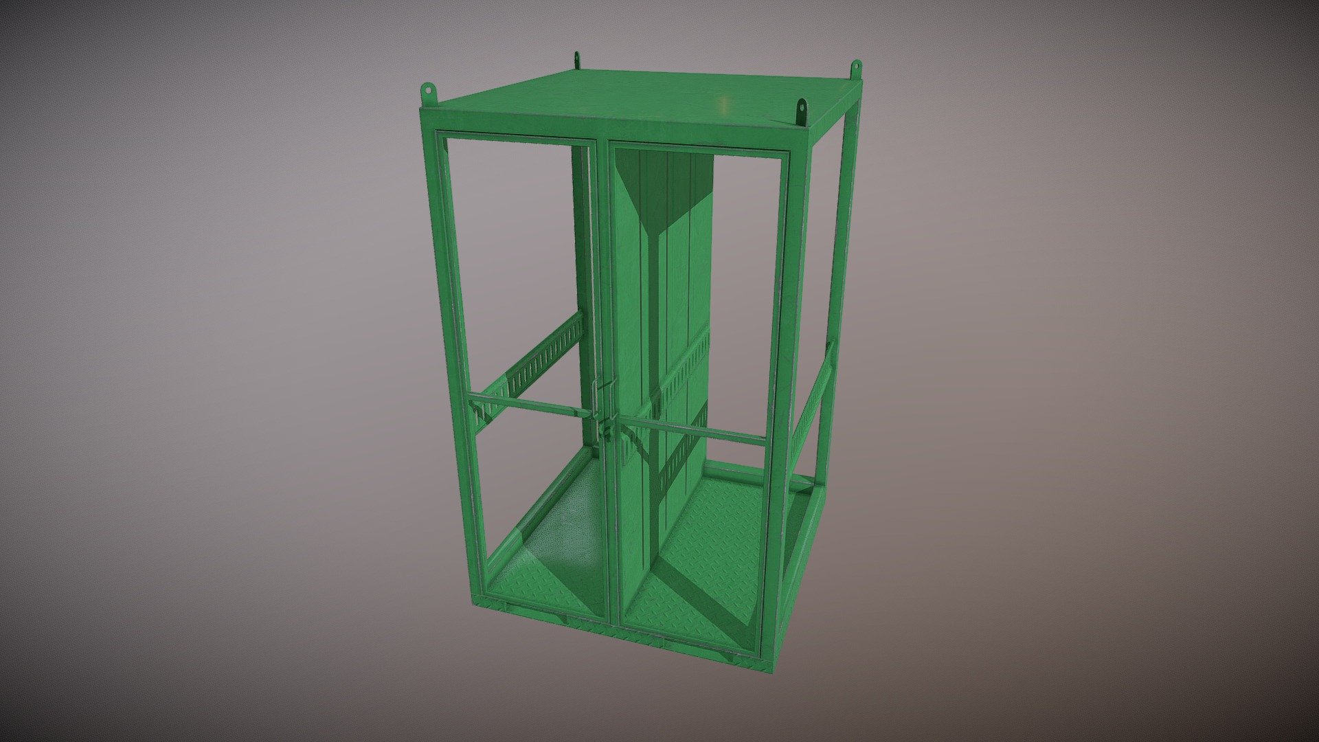Gas Cylinder Storage Cage - 3D model by sean.mauney [0957623] - Sketchfab