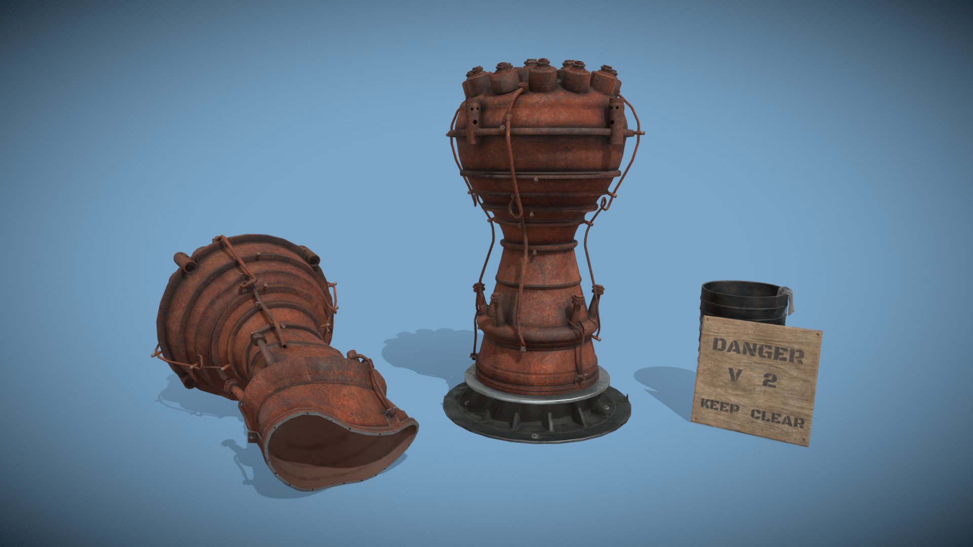 Destroyed V2 Rocket Engines - Buy Royalty Free 3D model by Mad_Lobster ...