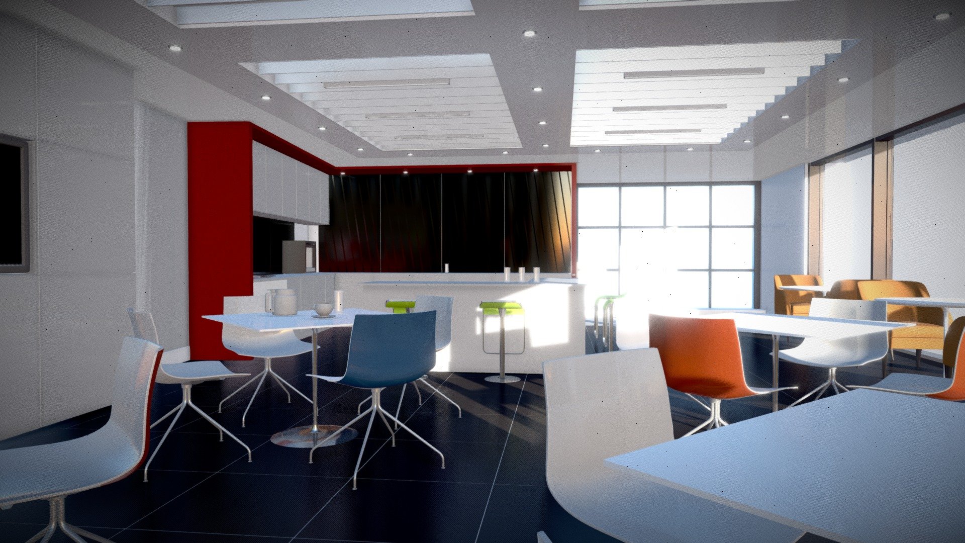 3d_office_cafe_interior - Buy Royalty Free 3D model by Giimann [095c889 ...
