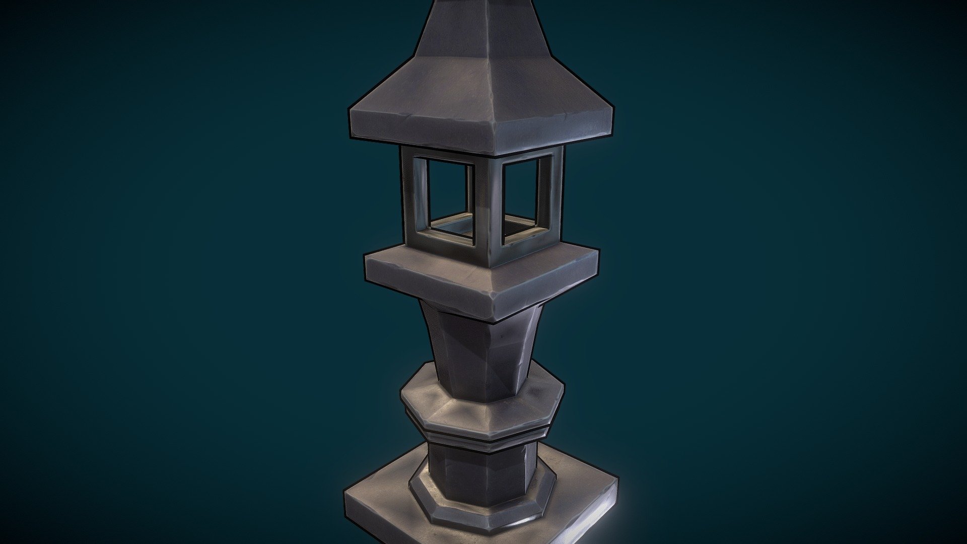 Stylized Pagoda for Video Games - Buy Royalty Free 3D model by Victor ...