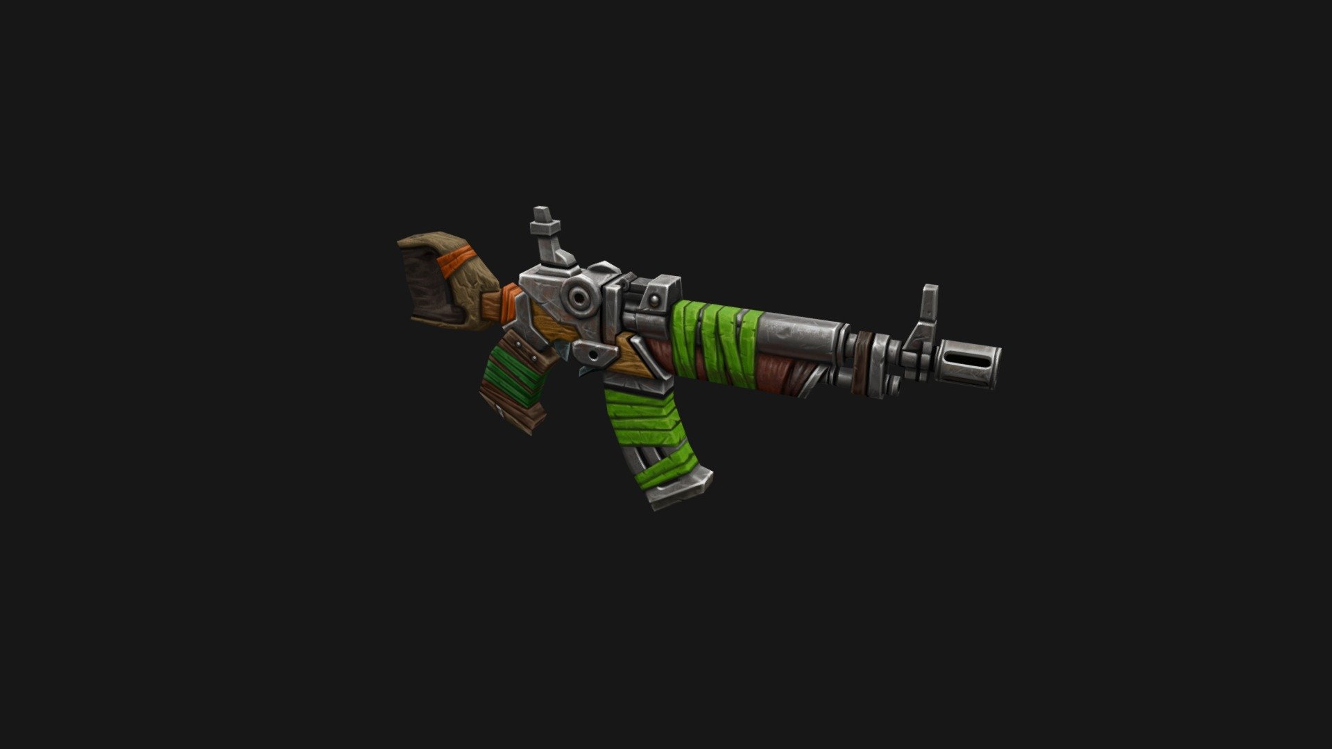 Automatic Gun 04 - 3D model by CC (@ccsf) [095e4e6] - Sketchfab