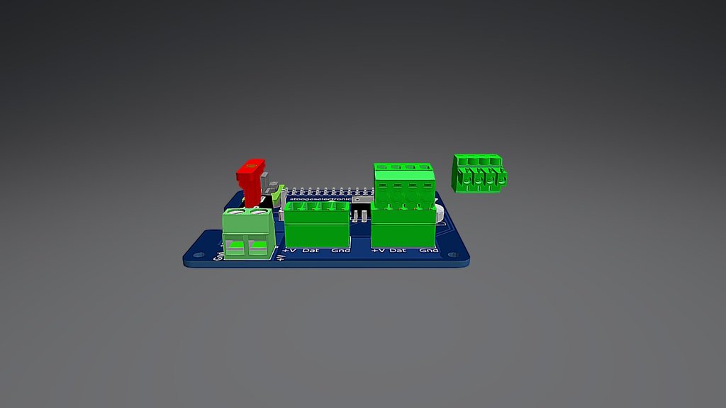 Pi Hat Rev C - 3D model by harrison0550 [095ec97] - Sketchfab
