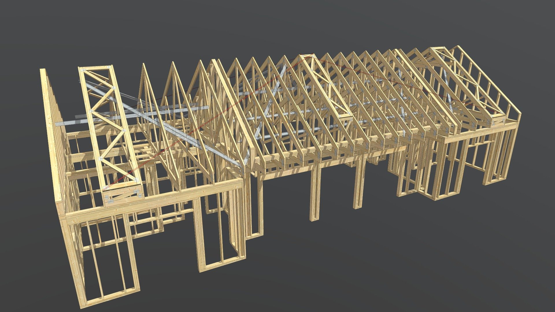 Engineering Roof Structure - 3D model by KD - INVEST inwestycje i ...
