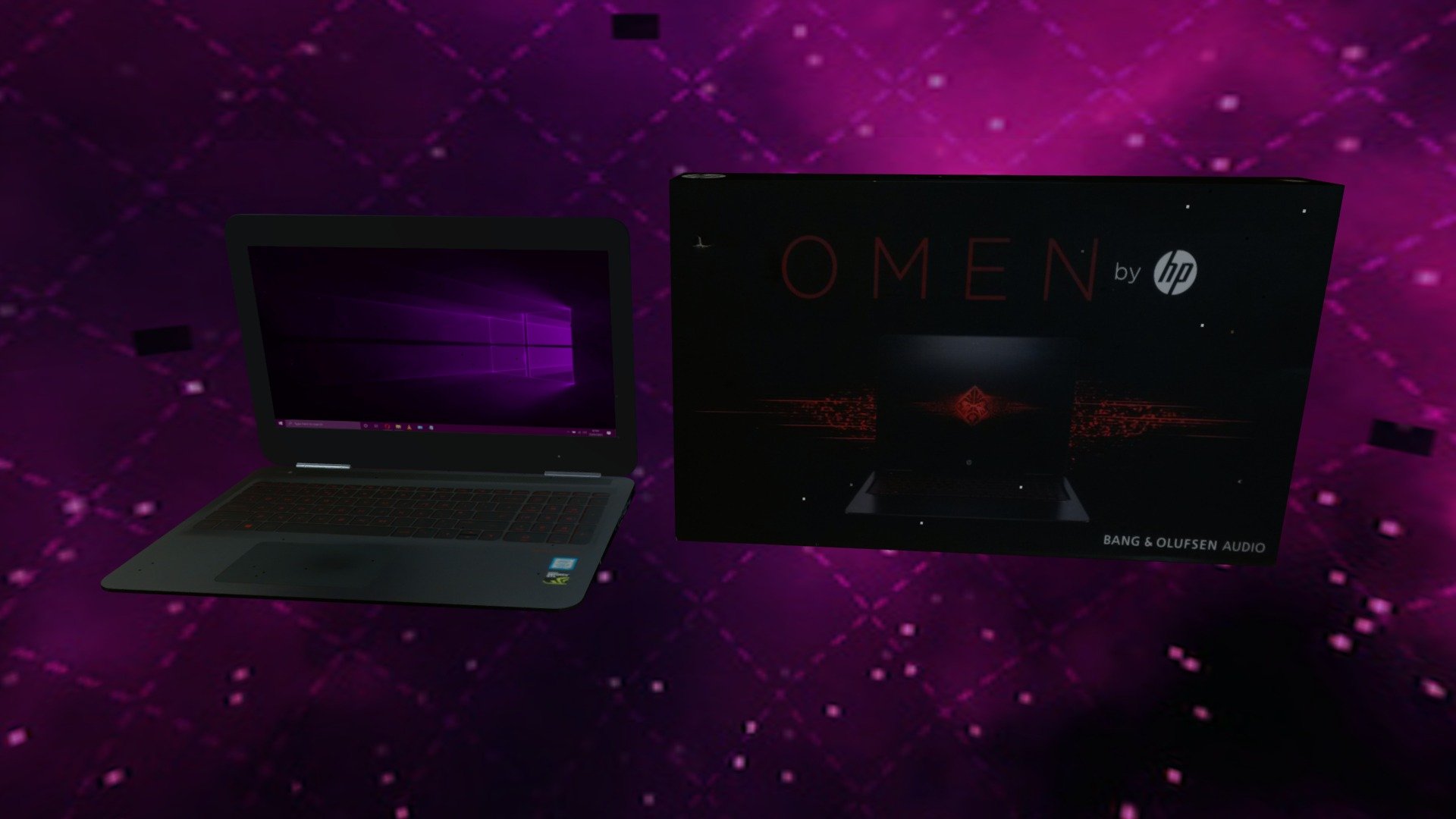 HP Omen 15 with the Original Box FREE Low Poly - Download Free 3D model ...