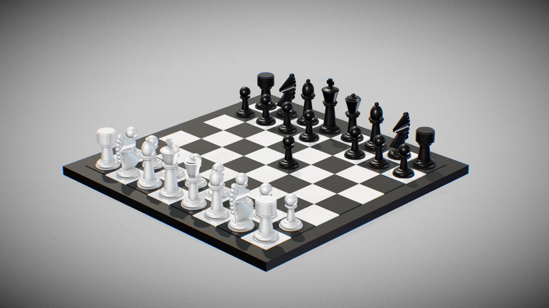 SKVOT Lesson / Chess built with basic Primitives - Download Free 3D model by ...