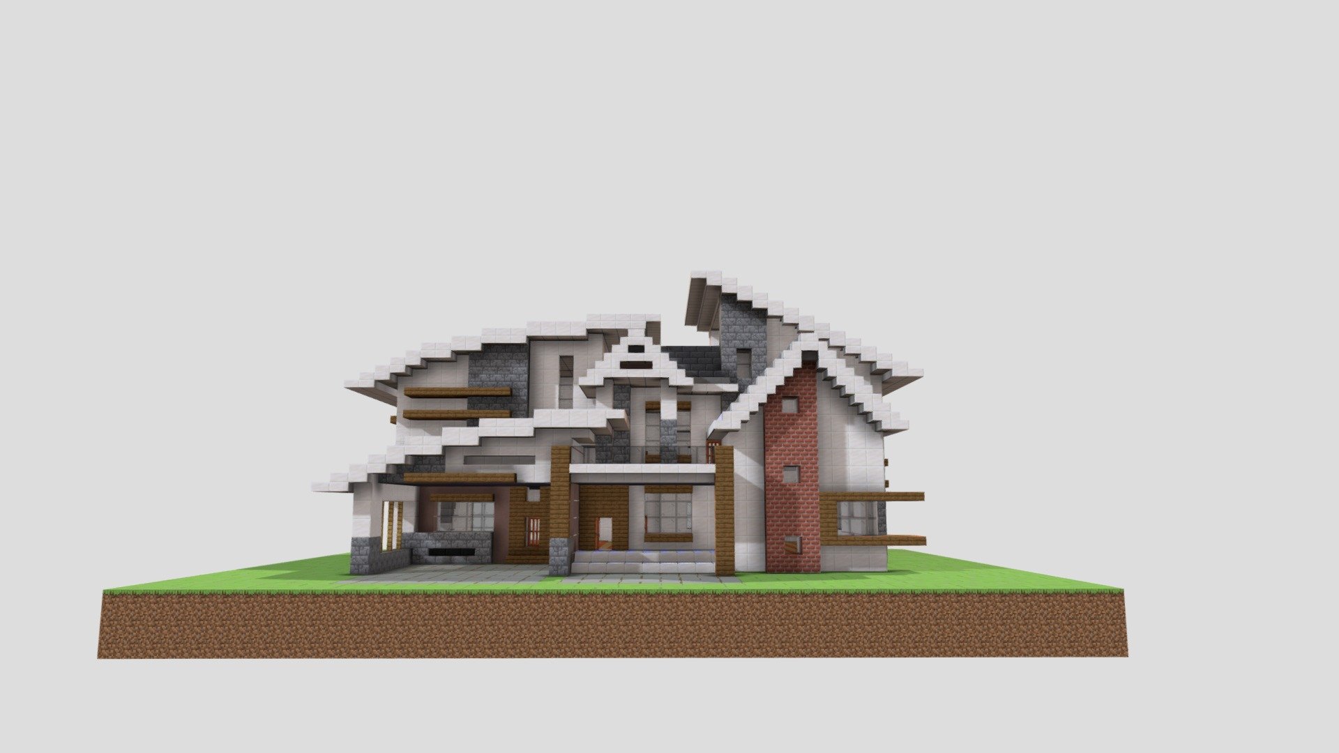 Minecraft Modern House - Download Free 3D model by jar (@jar9th ...