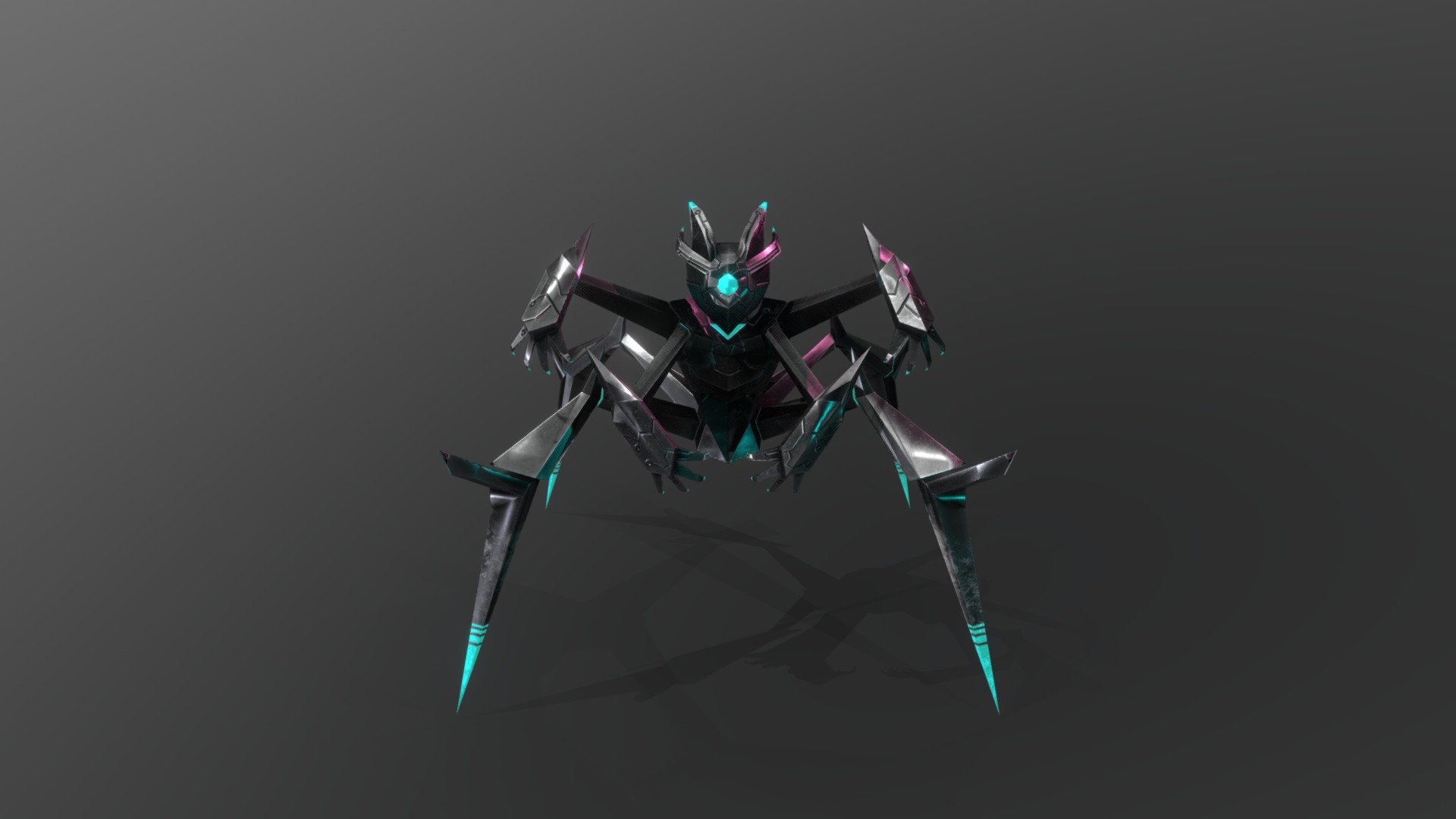 Science-fiction Spider Robot - 3D model by Helya [09670b6] - Sketchfab