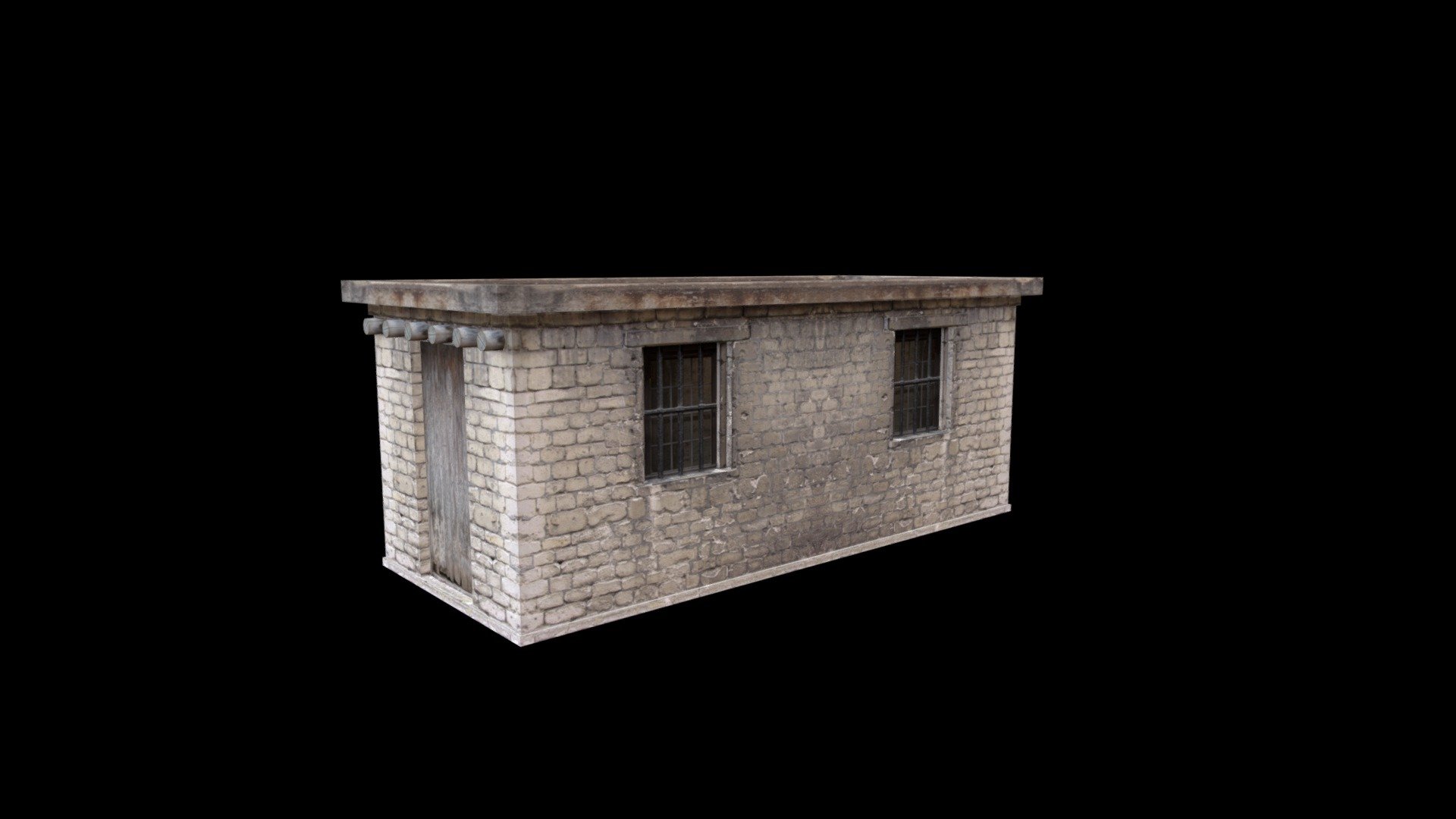 Western Small Brick Jail - 3D model by yxungsauce2 [0967b15] - Sketchfab