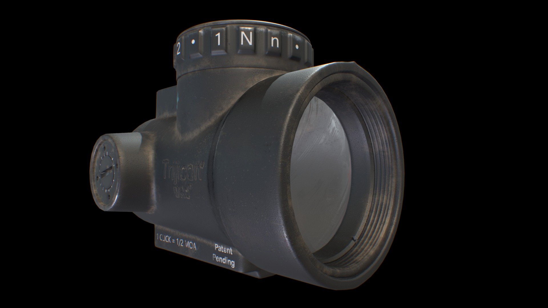 Trijicon MRO scope - 3D model by radovan_stastny [0967d80] - Sketchfab