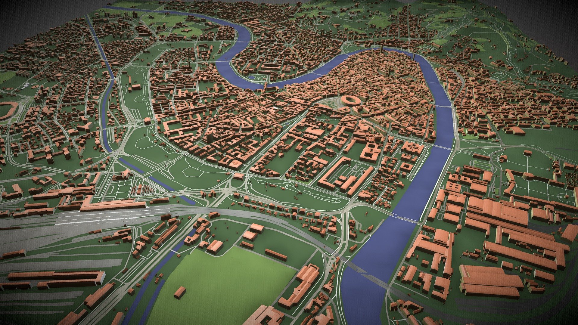 Verona Italy - city and urban - Buy Royalty Free 3D model by Jinda ...
