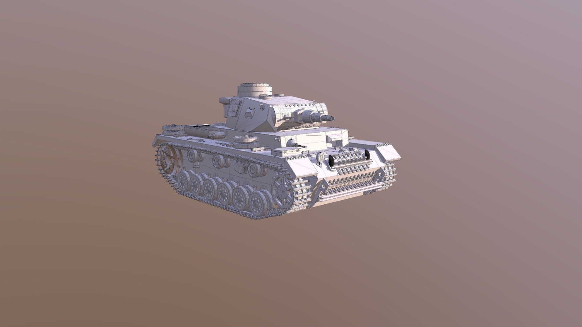 Panzer III Military Tank - 3D model by ASeba [096a85b] - Sketchfab