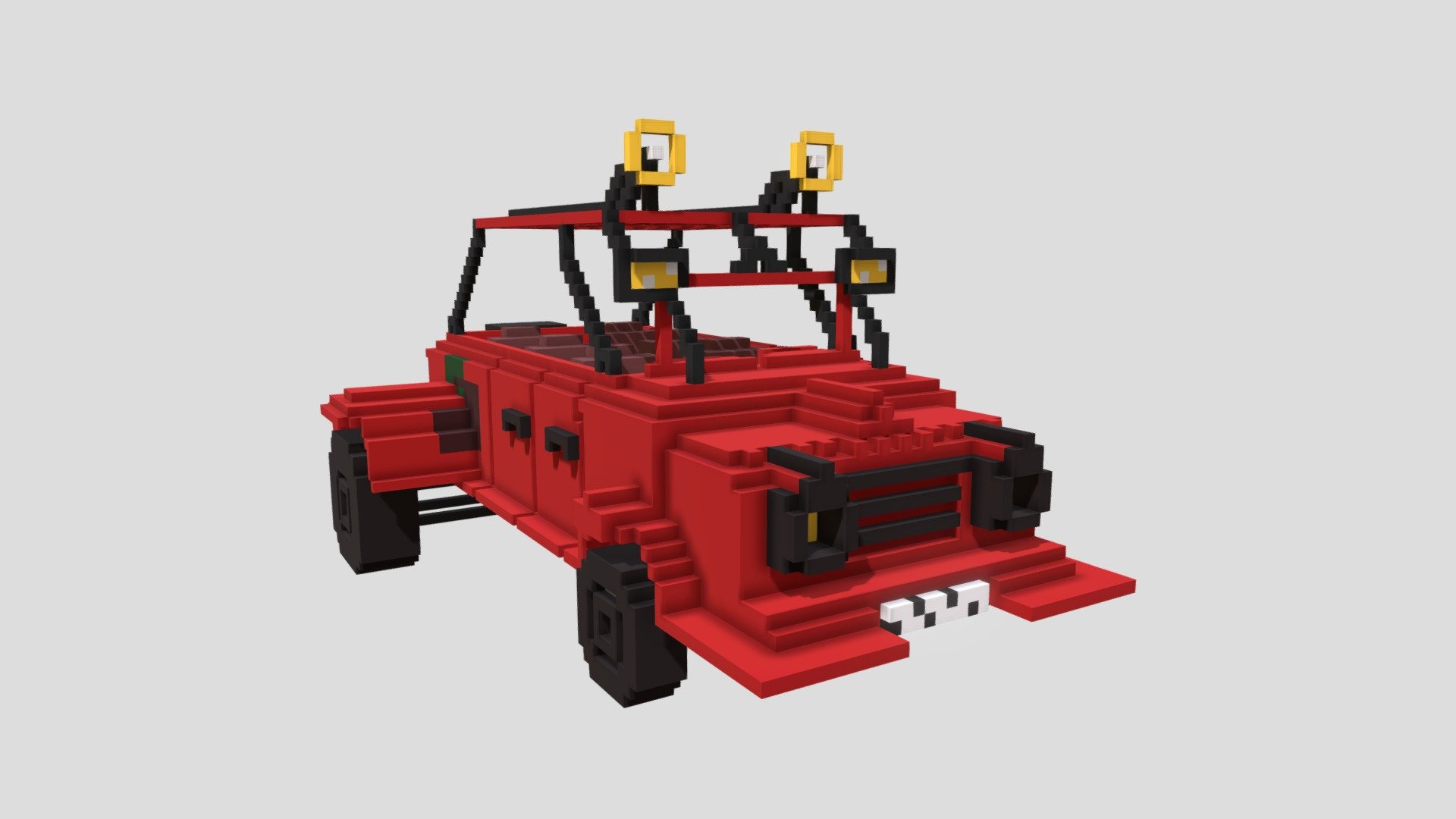 Voxel Cartoon Car - 3D model by VX-Digitart (@vxdigitart) [096b254 ...