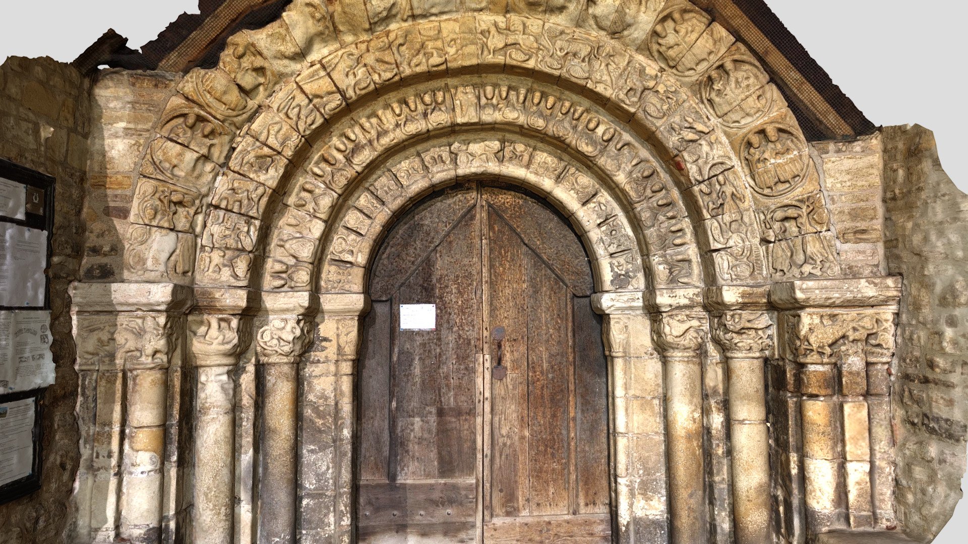 Romanesque door, St Cuthbert's, Fishlake, UK - 3D model by obscure ed ...