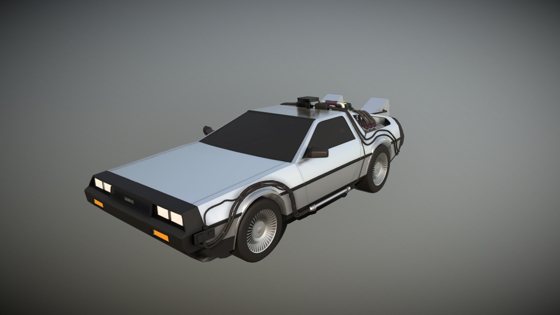Delorean from Back to the Future - 3D model by rrtyi [096e40c] - Sketchfab