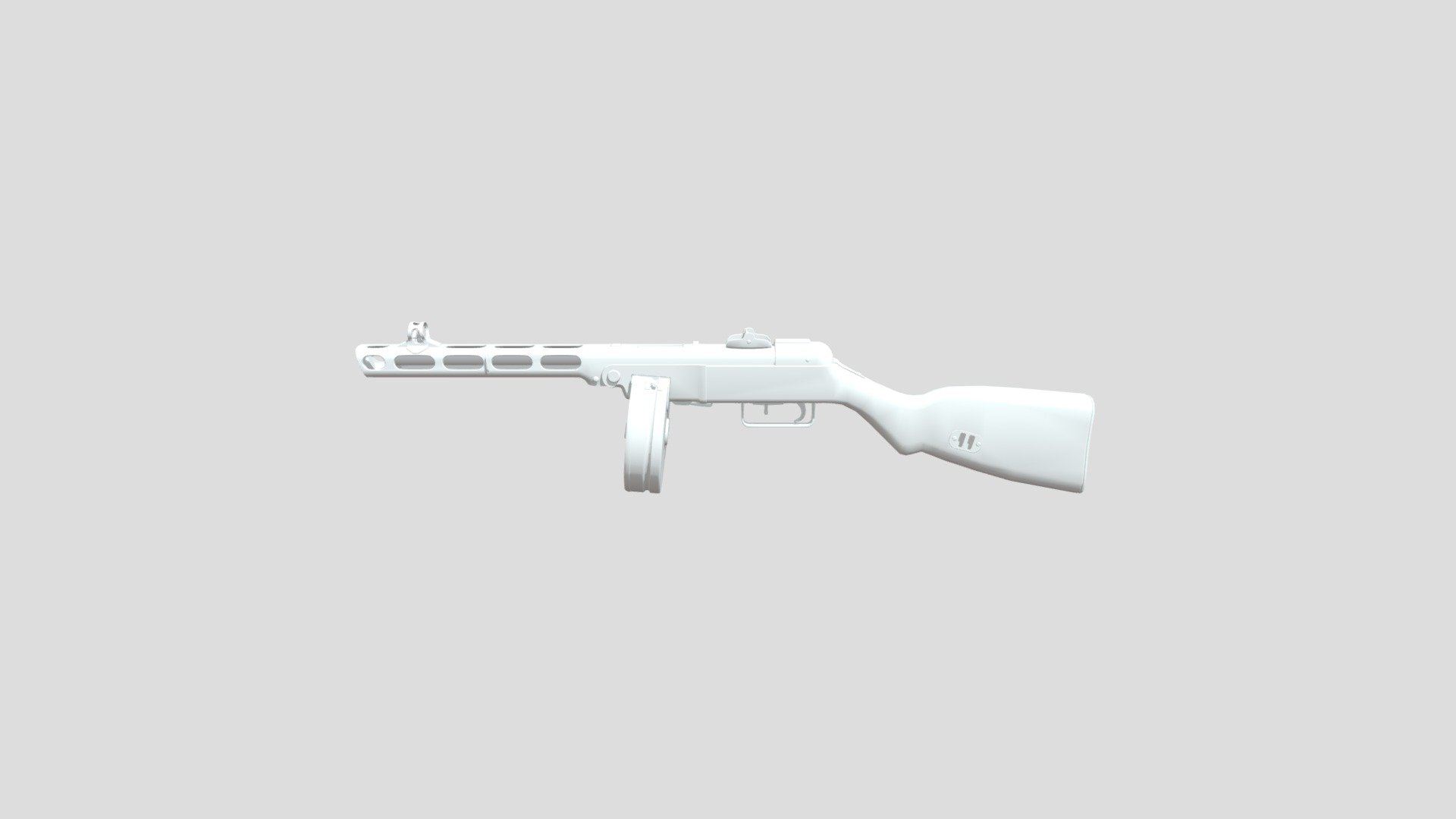 Ppsh-41 - Download Free 3D model by GreenDragonHunter [096e49e] - Sketchfab