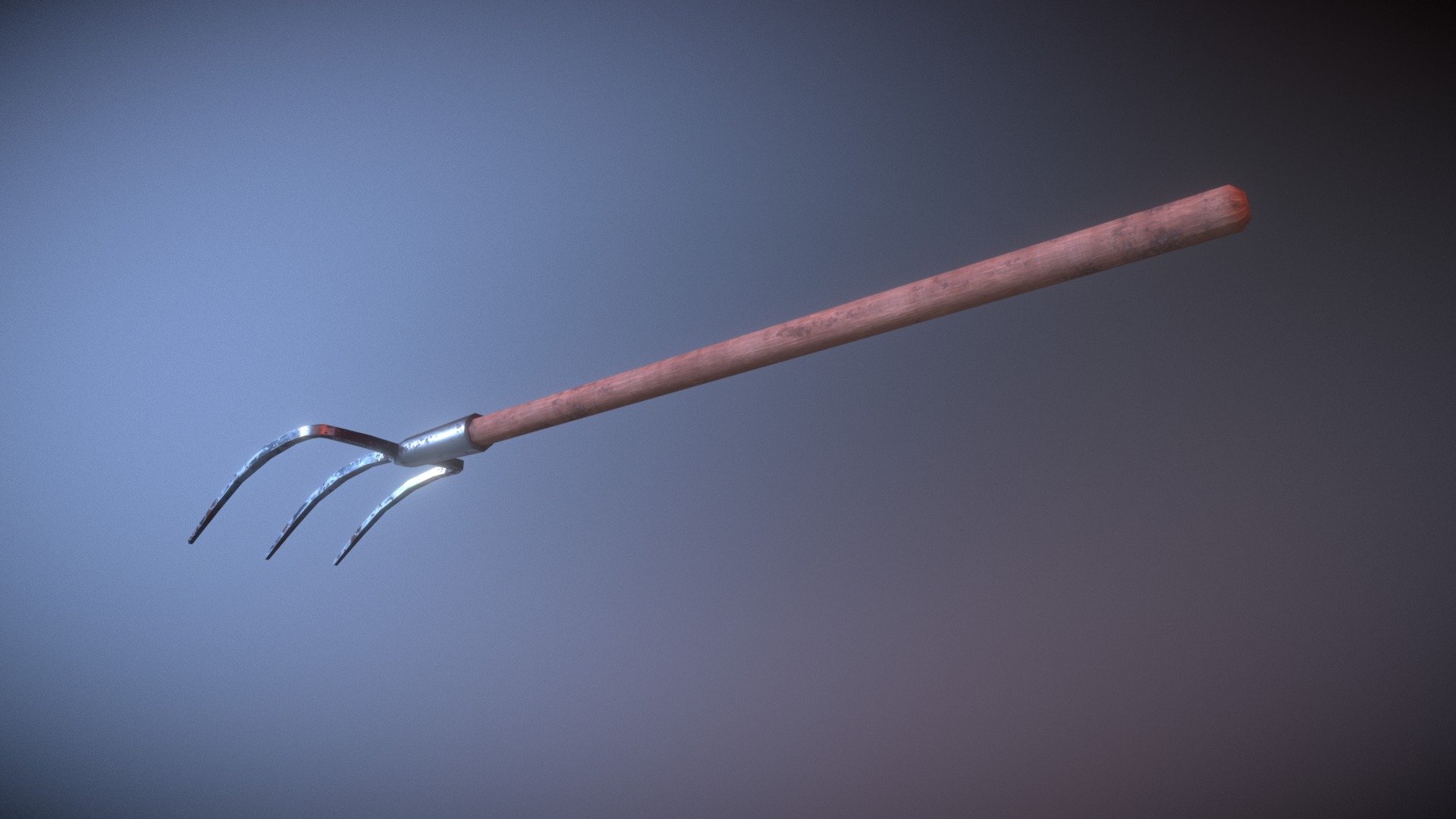 Game Ready Pitchfork 3-spike Low-Poly - Buy Royalty Free 3D model by ...