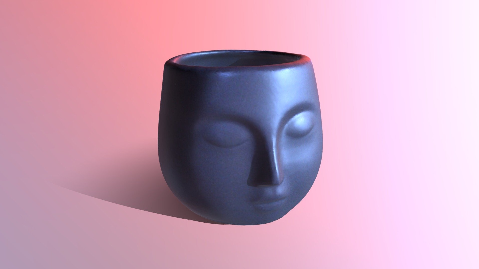 Peaceful face pot - 3D model by Lycortas [096f623] - Sketchfab