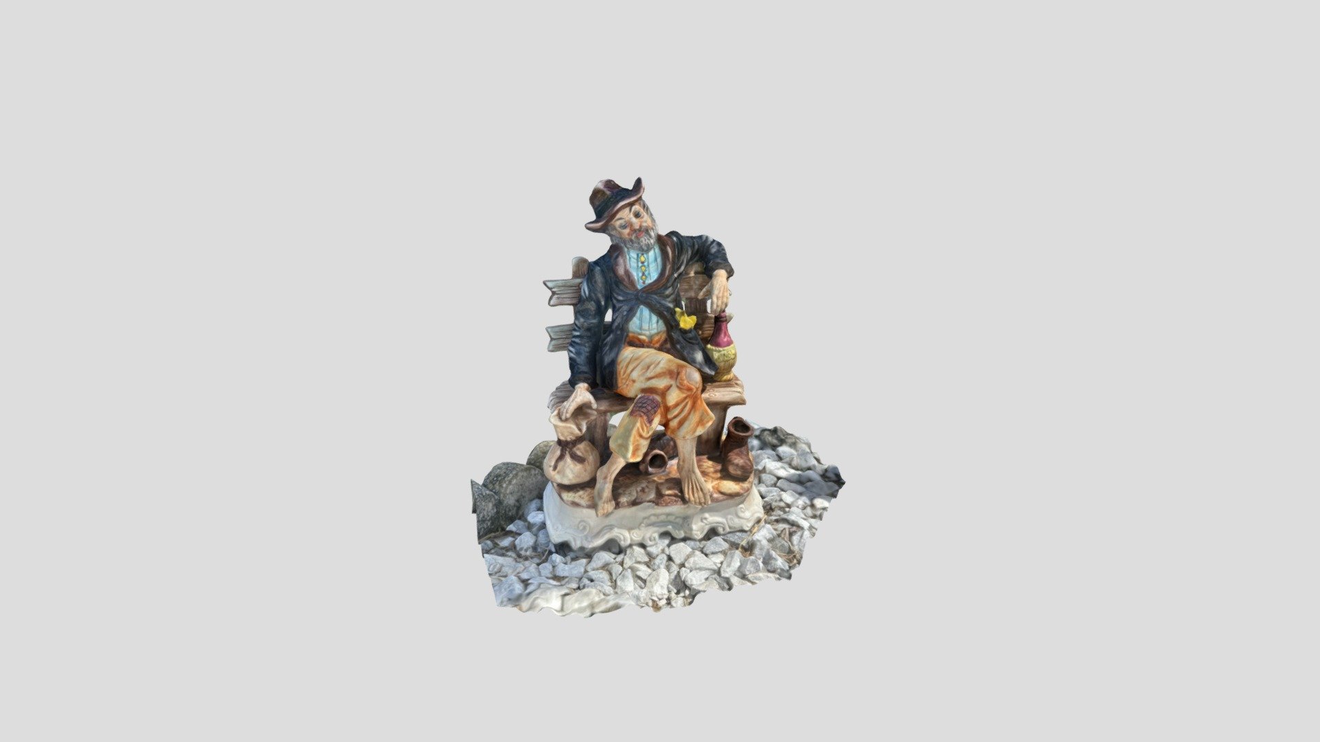 Joe The Hobo - Download Free 3D model by w4dek [0971410] - Sketchfab