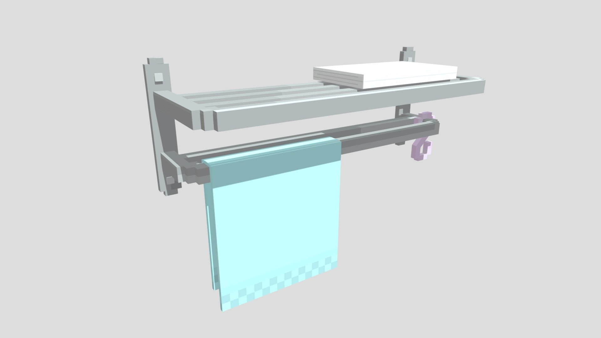 Minecraft - Bathroom Rack - 3D model by CuteyCang [0971807] - Sketchfab