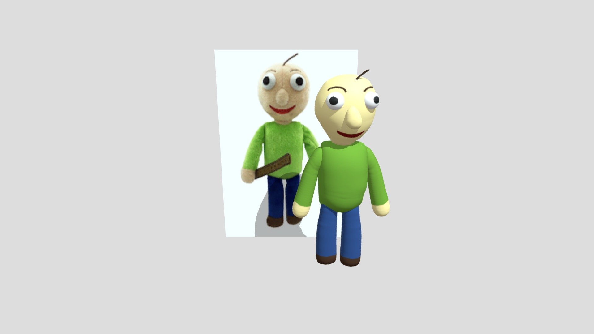 Baldi's Basics Phatmojo Baldi Plush (normal) - Download Free 3D model ...