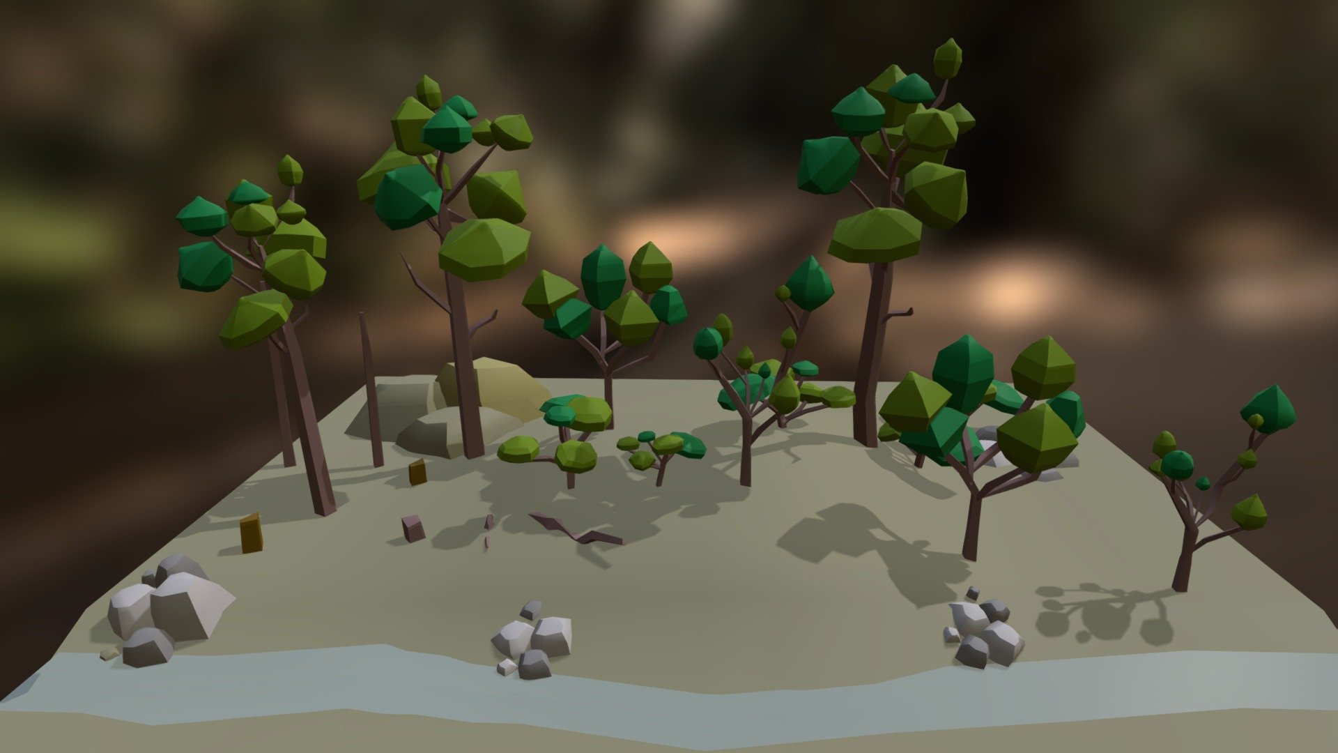 Test Wood Low Poly - Buy Royalty Free 3D model by tosbin [097a6cd ...