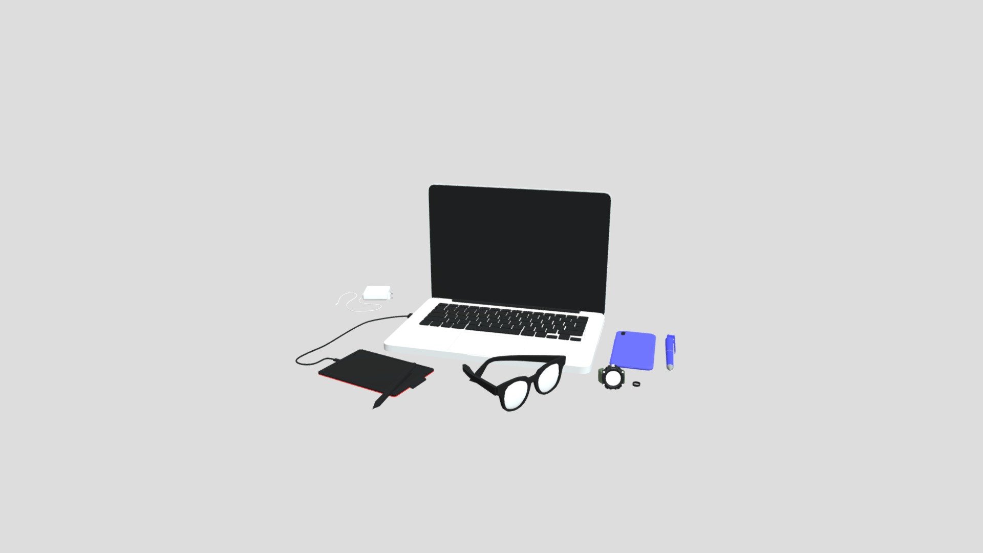 MacBook Pro - 3D model by Nomansaifi [097bdd2] - Sketchfab