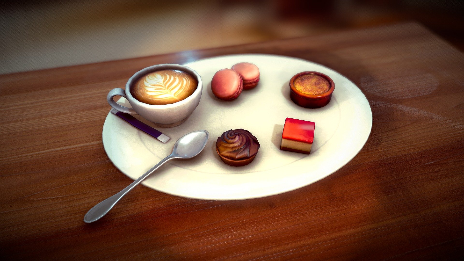 Café Gourmand - 3D model by Melissa Descubes (@Melissadescubes ...