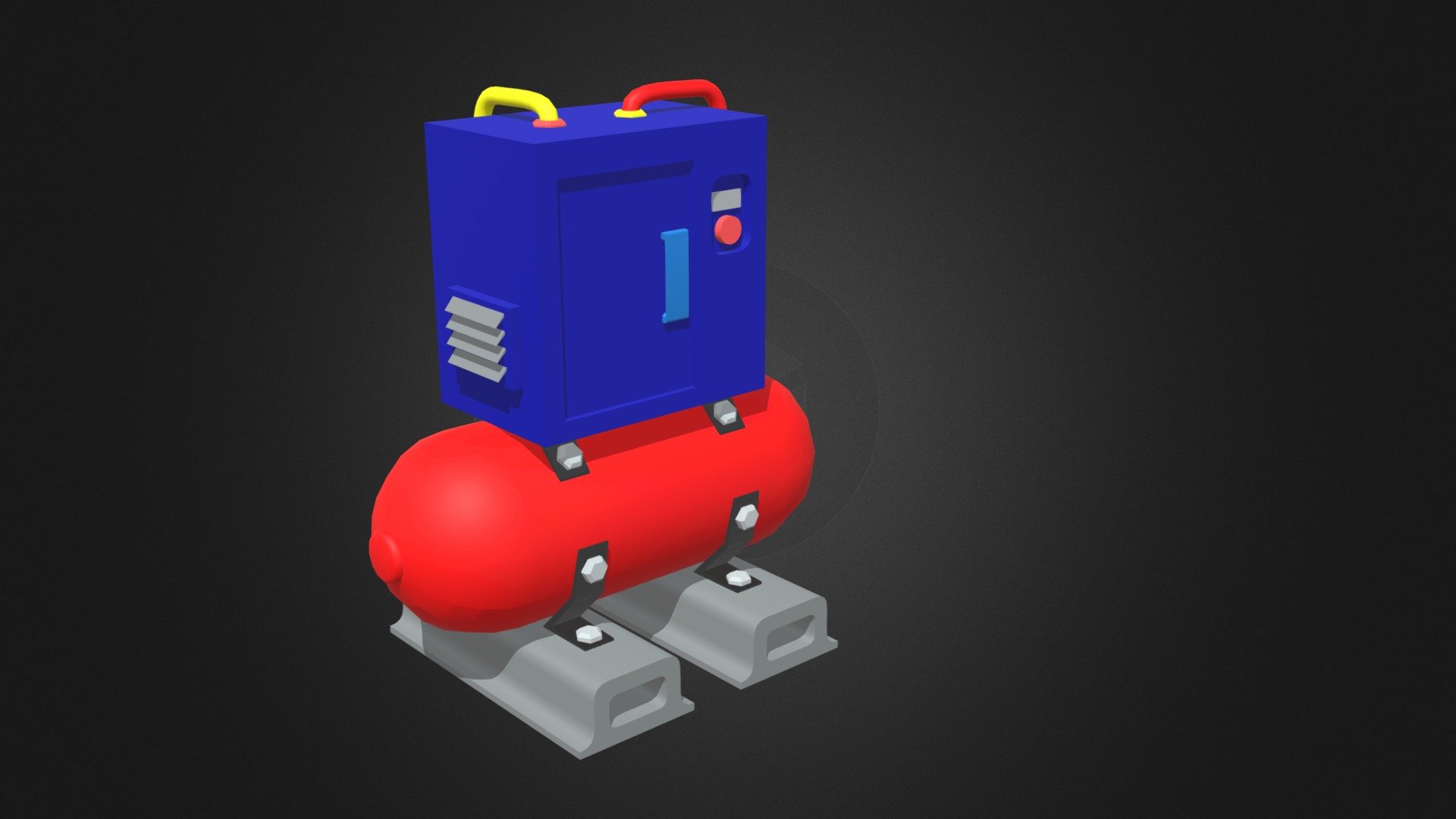 Industrial Air Compressor - 3D model by somguypc [097d941] - Sketchfab