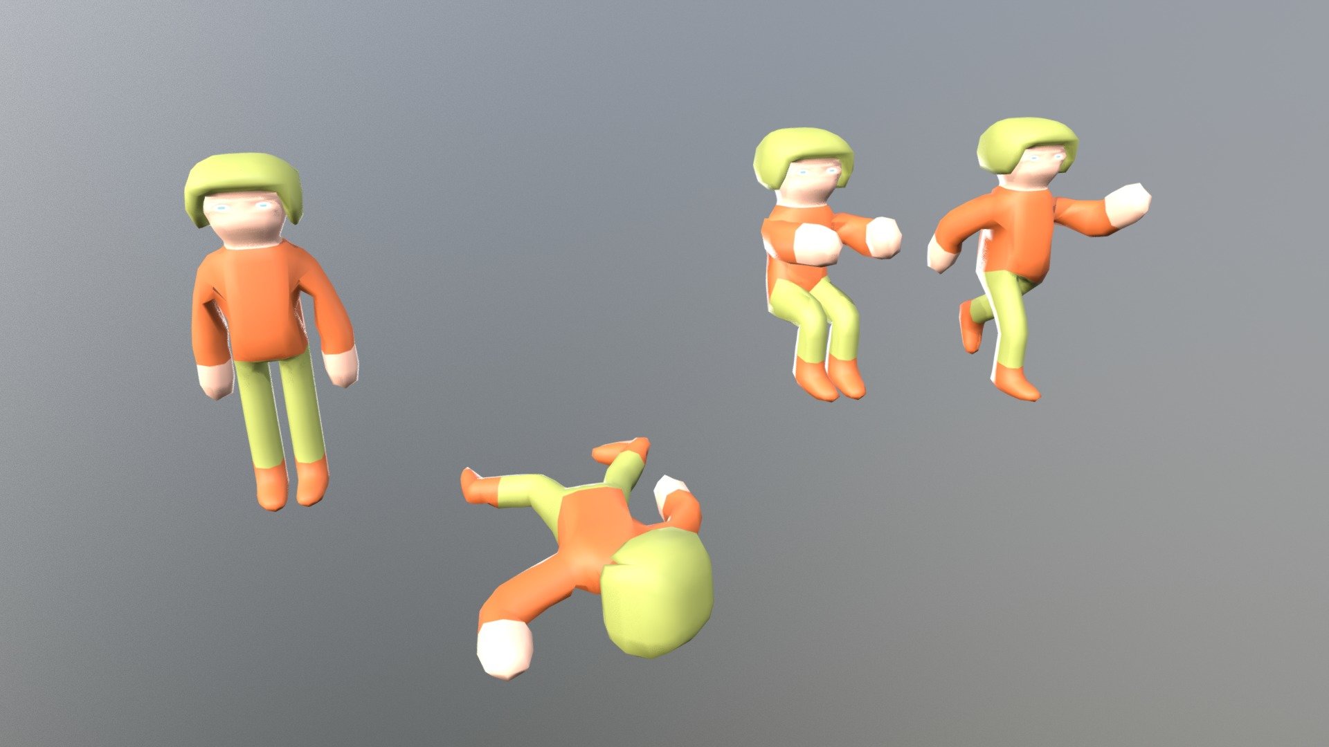 Four Stick Figure - 3D model by kevindalava [097fcc7] - Sketchfab