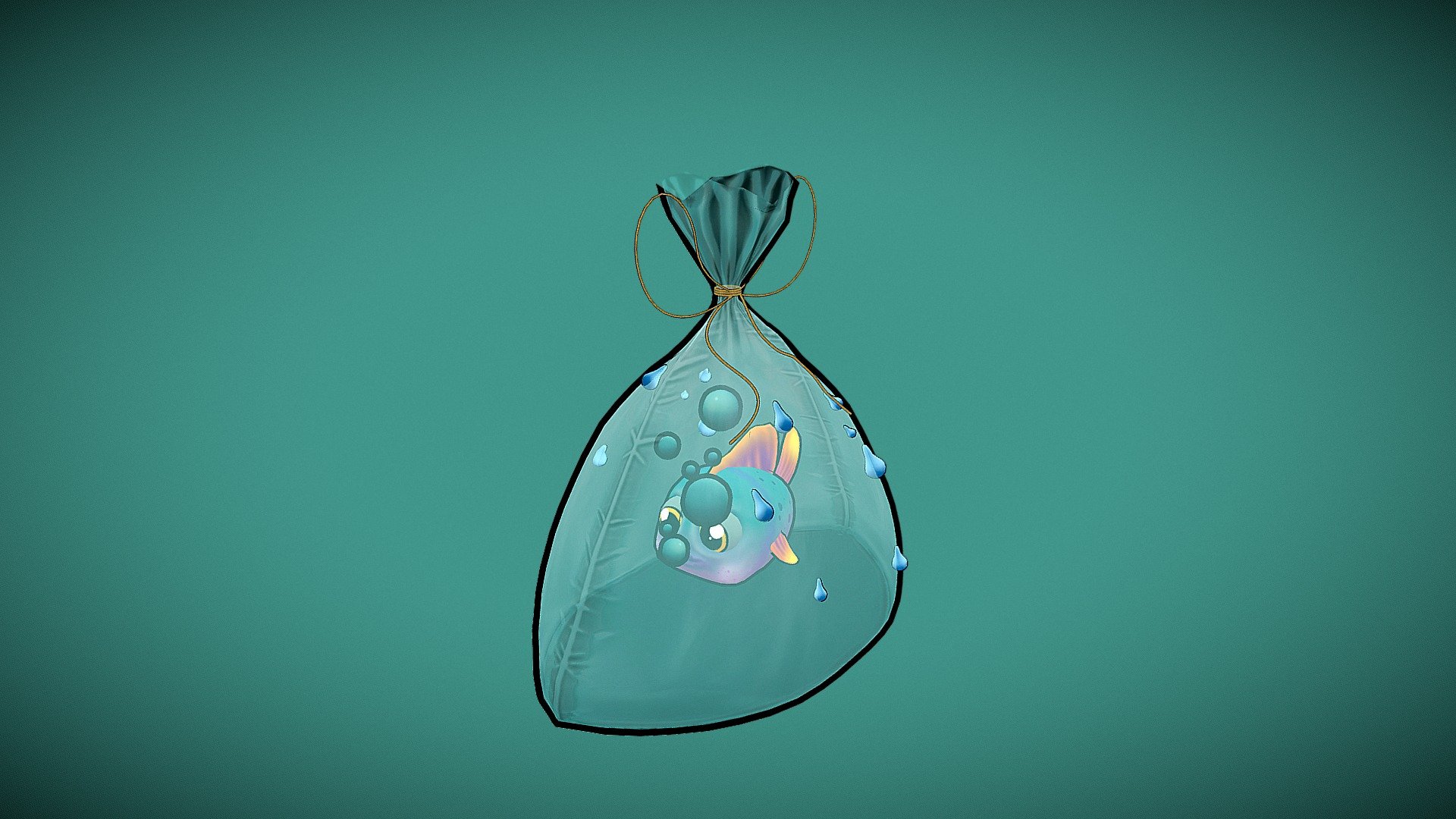 Bagged Fish - Download Free 3D model by m4ty1k4 [09827b8] - Sketchfab