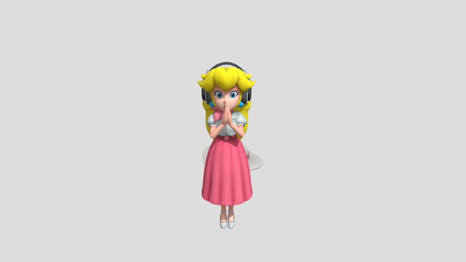Peach pray in headphones - Download Free 3D model by XxDeafYesxx ...