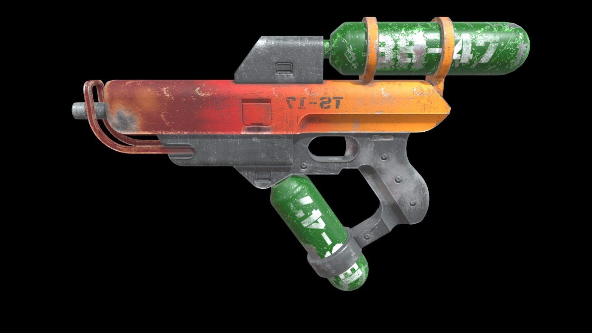 Stylized air gun - 3D model by 3D_Kod [098417f] - Sketchfab