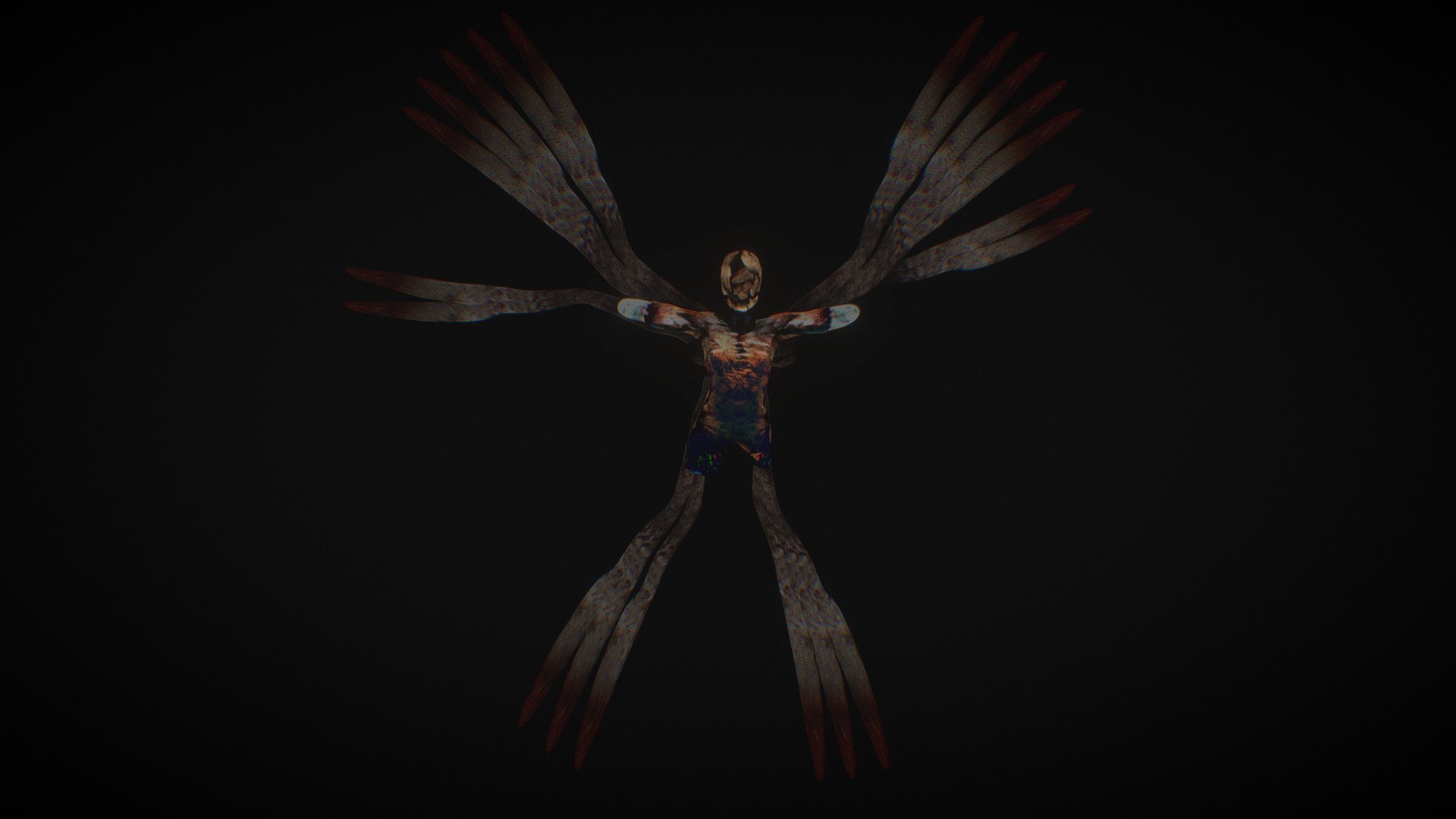 Maimed Angel - 3D Horror - 3D model by ShaxerTakkuY [0984a30] - Sketchfab