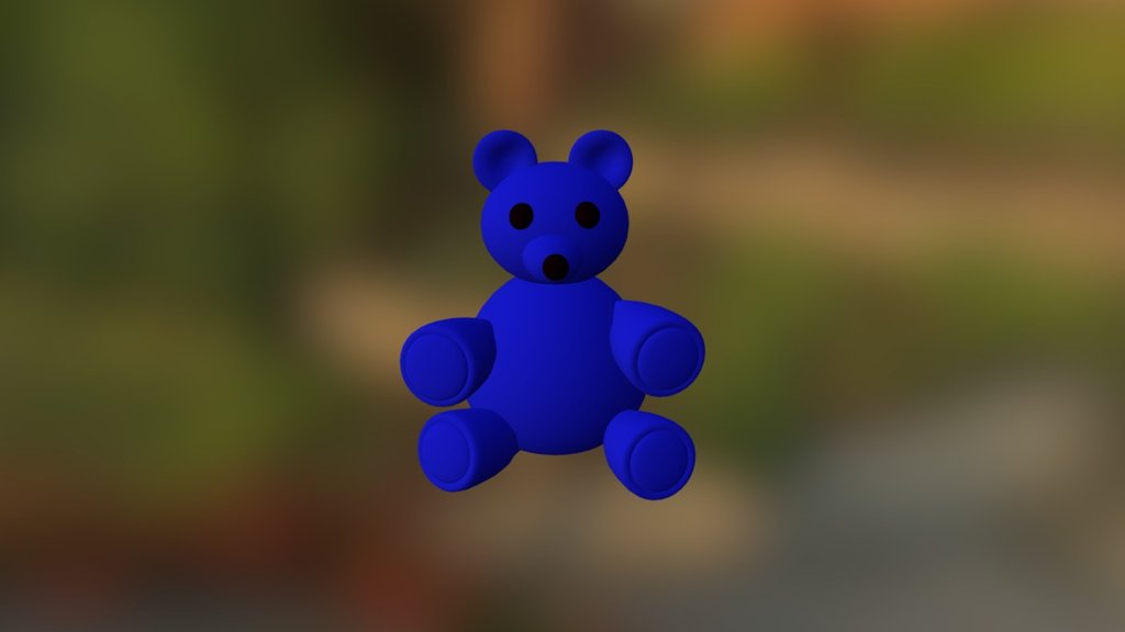 blue bear - 3D model by taholland [0984dbd] - Sketchfab