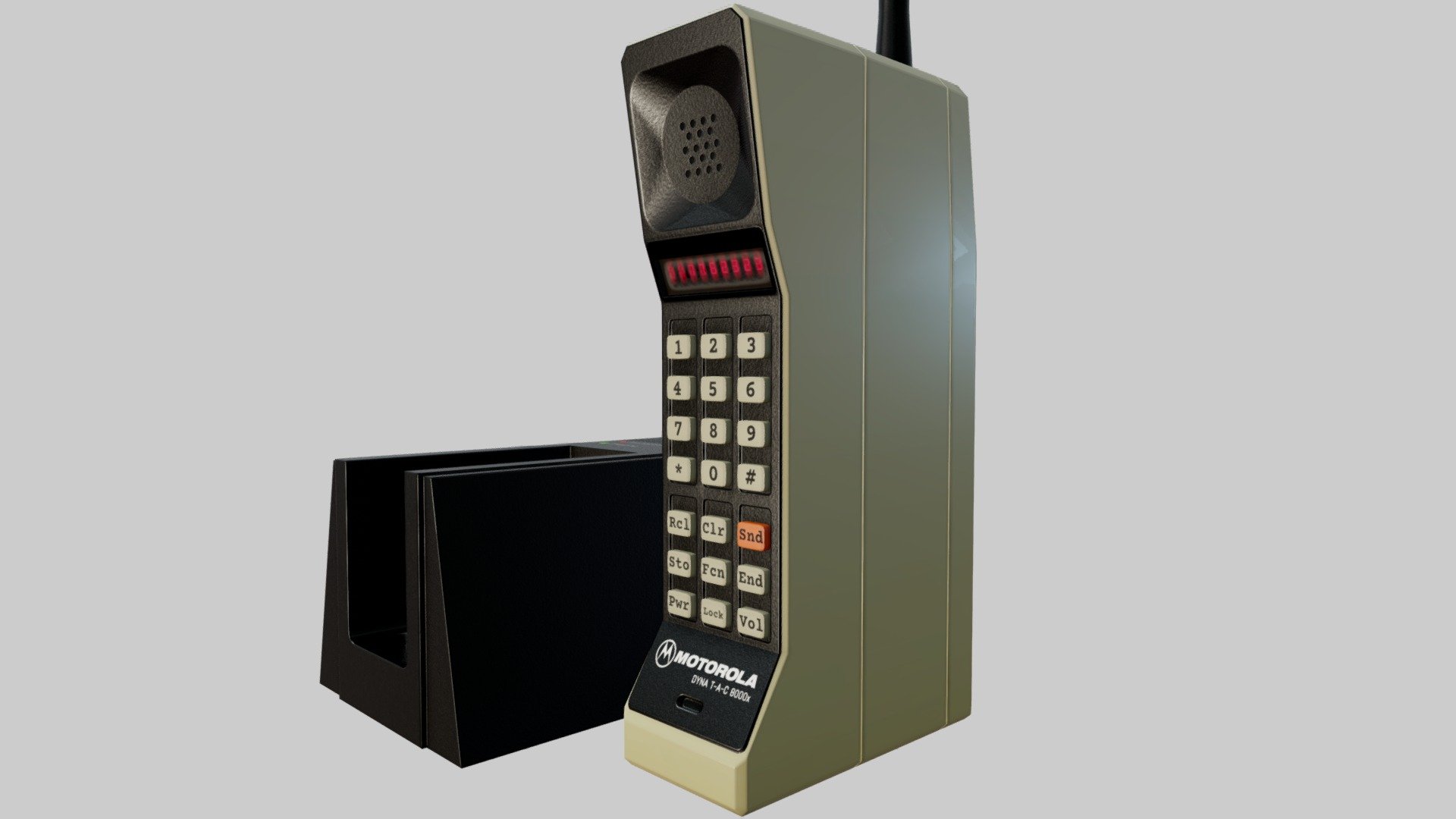 Motorola DYNA T-A-C 8000x - 3D model by sobivan [0987fcb] - Sketchfab